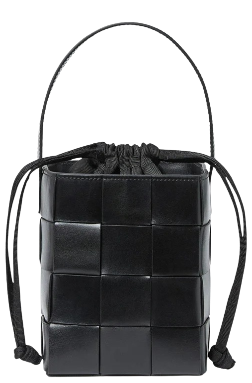 Loeffler Randall Laith Wide Woven Top Handle, Black – Monkee's of Mount ...