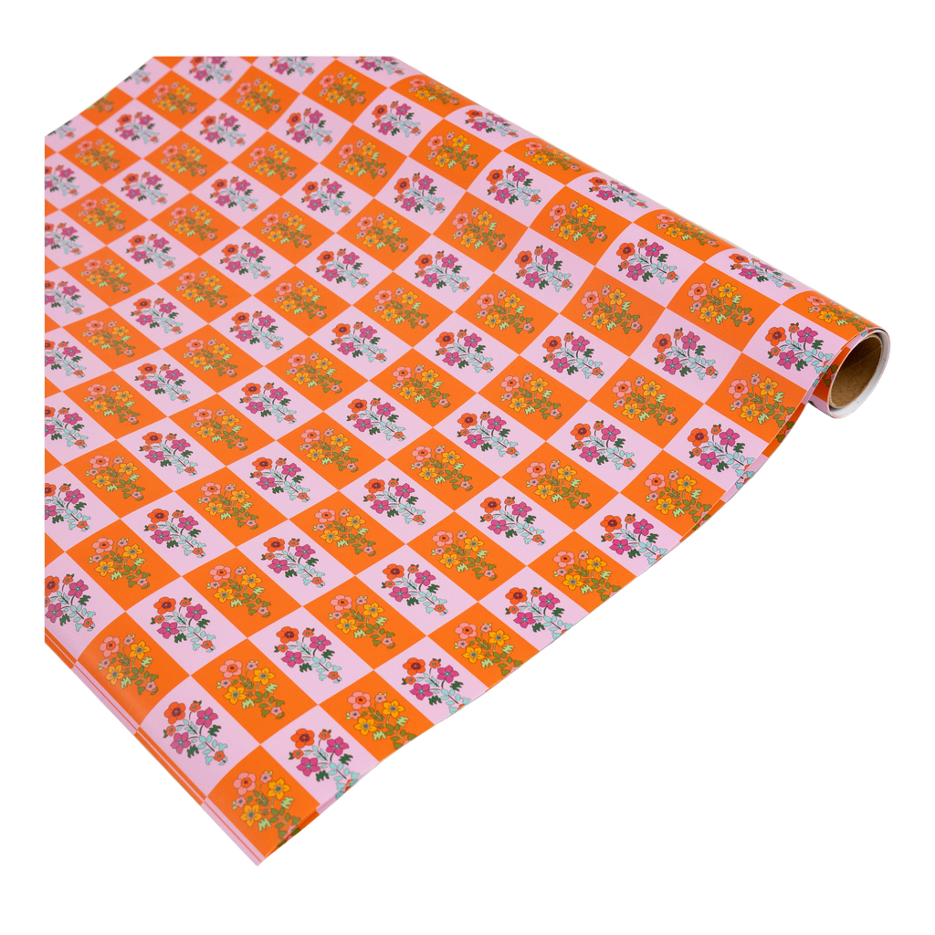 Furbish Studio Wrapping Paper Sheets, Floral Check – Monkee's of Mount ...